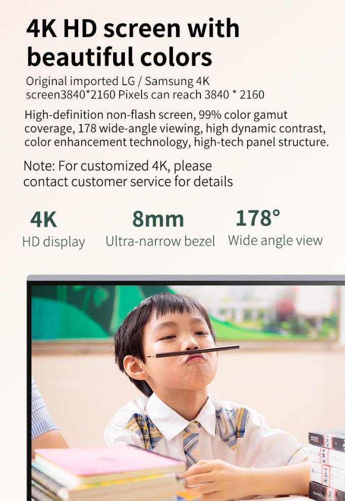 Pendidikan Layar Sentuh Papan Tulis Interaktif Konferensi Panel Datar ...